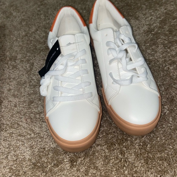French Connection | Shoes | New French Connection Creamleather Sneakers ...